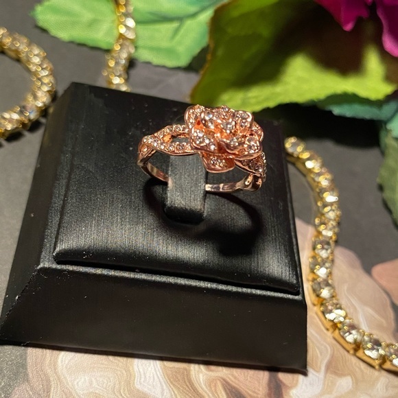 Jewelry | Rose Zircon Rose Gold Diamond Ring | Poshmark